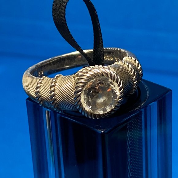 Judith Ripka | Jewelry | Judith Ripka Sterling Silver Round Stone Rope ...